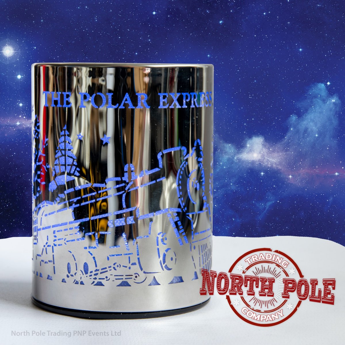 The Polar Express™ - Light Up LED Cylinder Decor - North Pole Trading ...