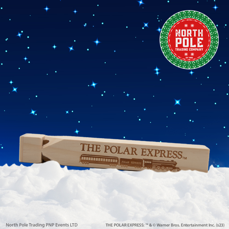 THE POLAR EXPRESS™ Wooden Train Whistle - North Pole Trading Company
